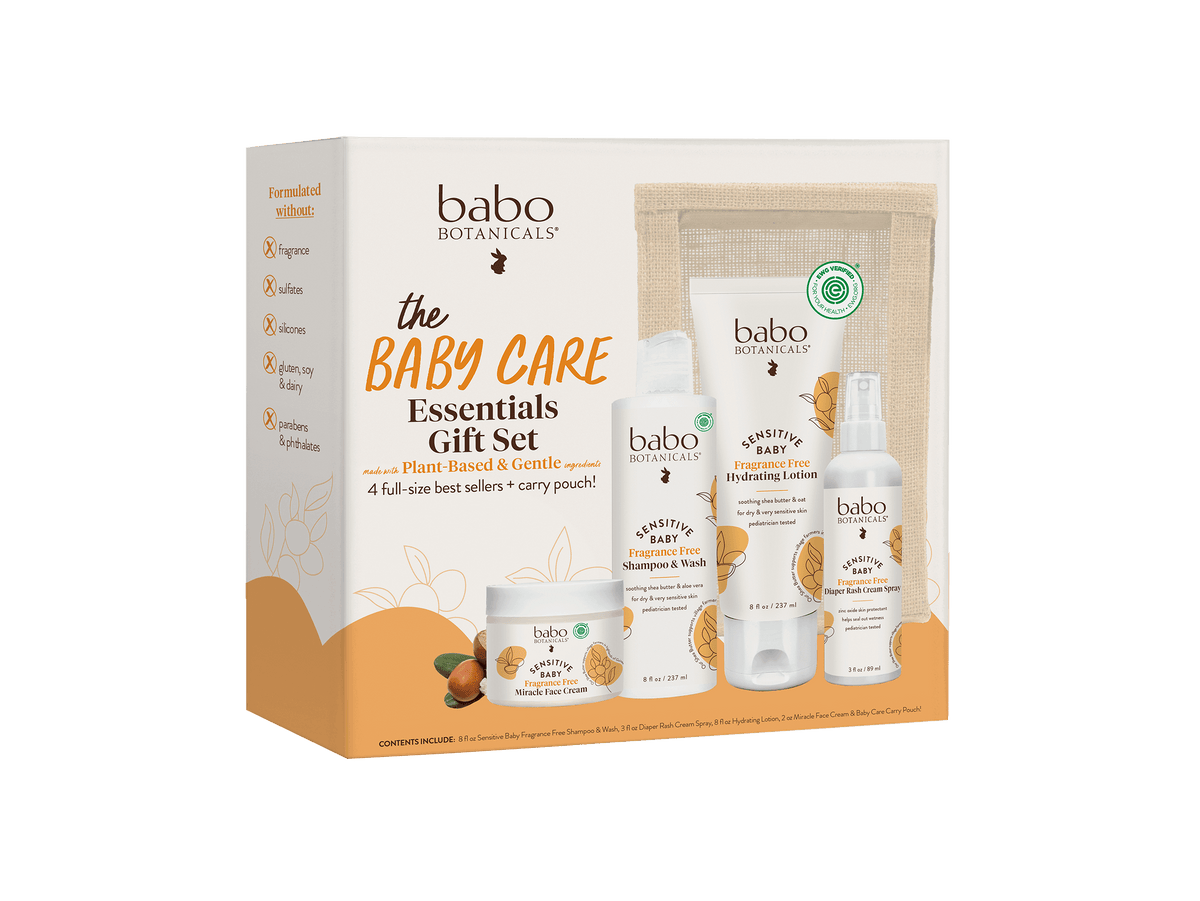 Baby Bath Gift Set - Newborn Essentials | Babo Botanicals